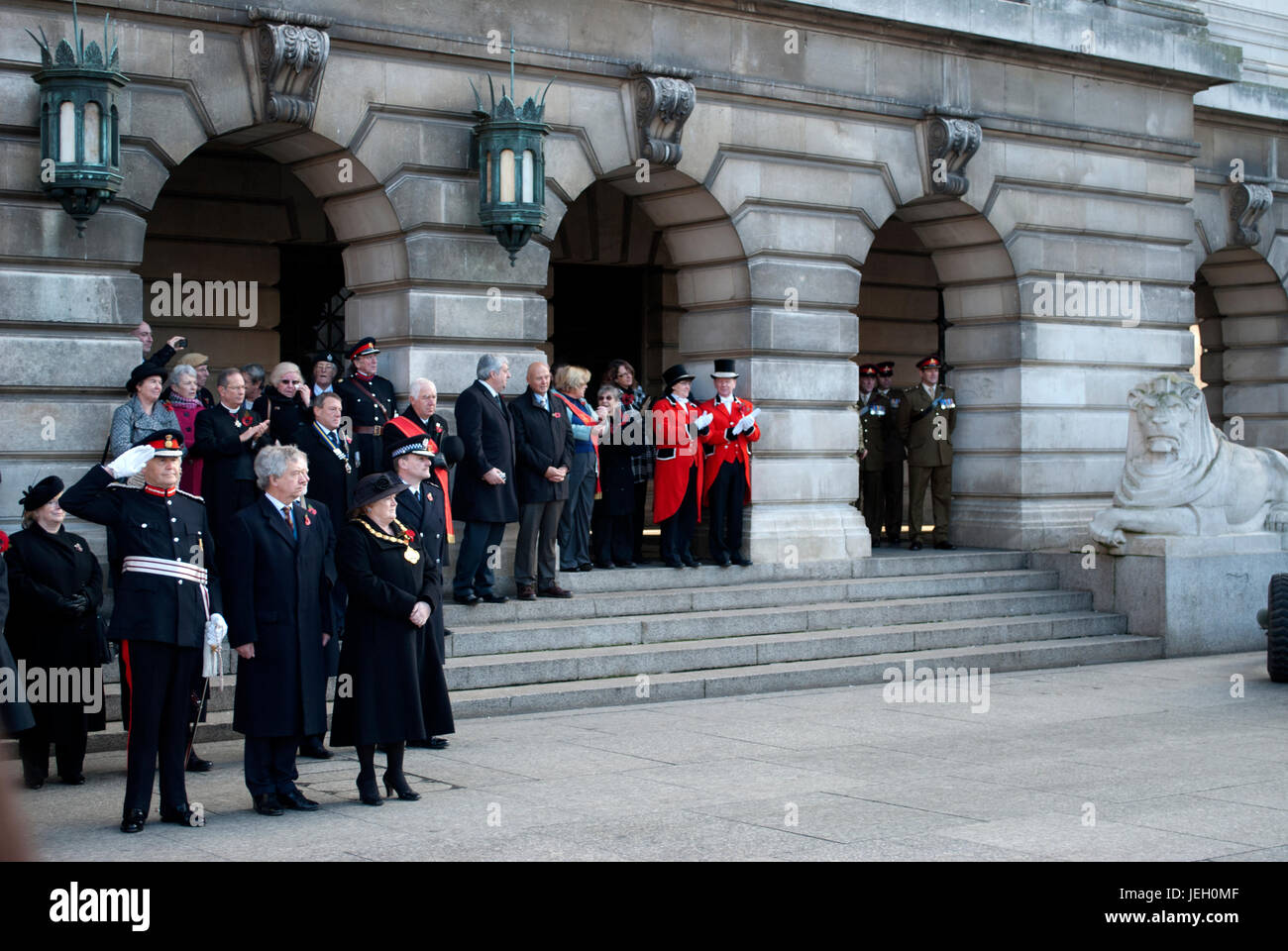 Remembrance Sunday parade in Nottingham Stock Photo - Alamy