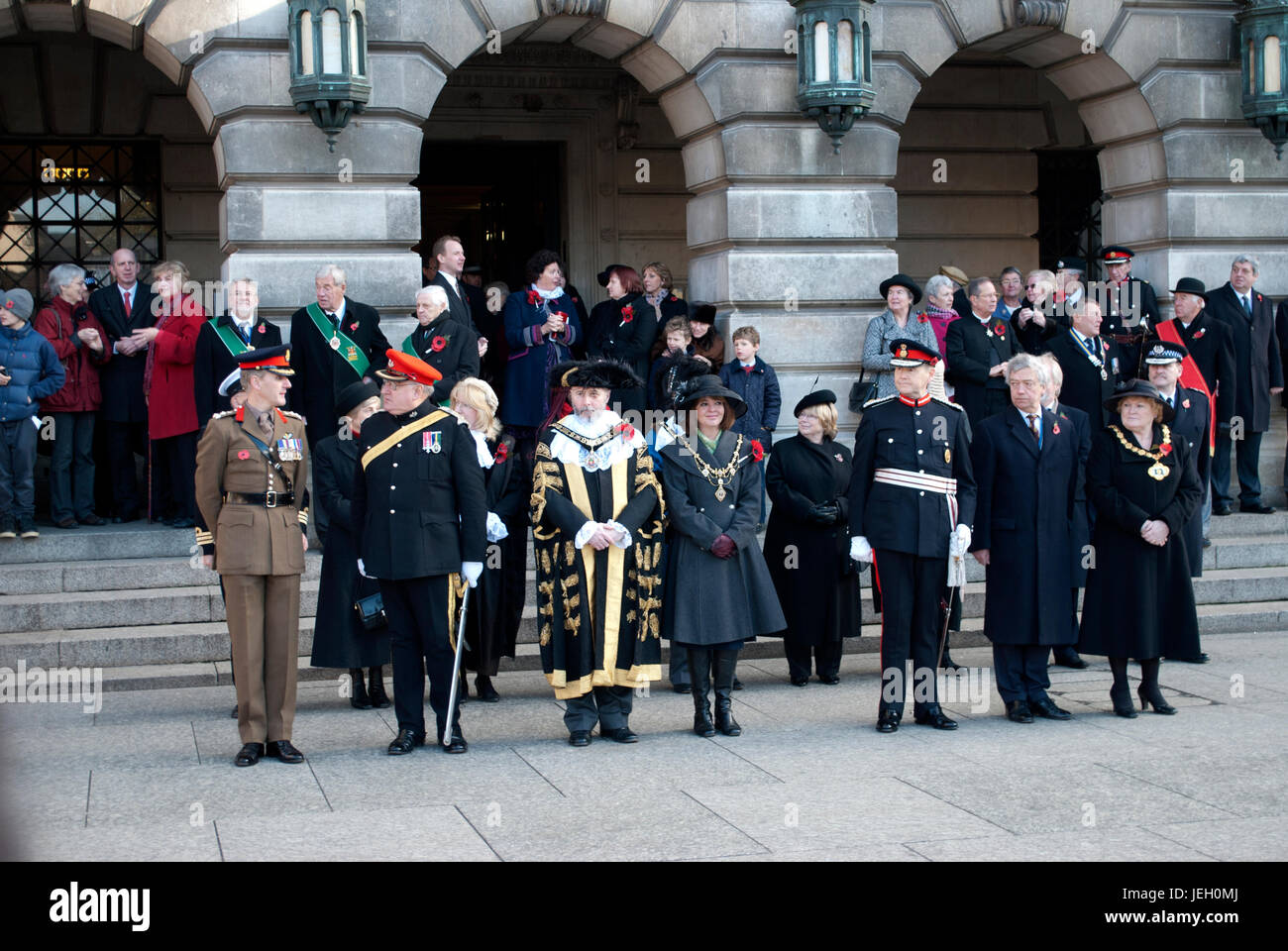Remembrance Sunday parade in Nottingham Stock Photo - Alamy