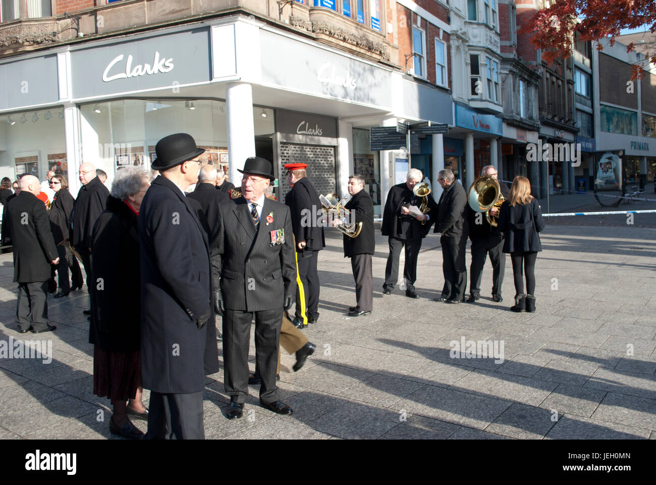 Remembrance Sunday parade in Nottingham Stock Photo - Alamy