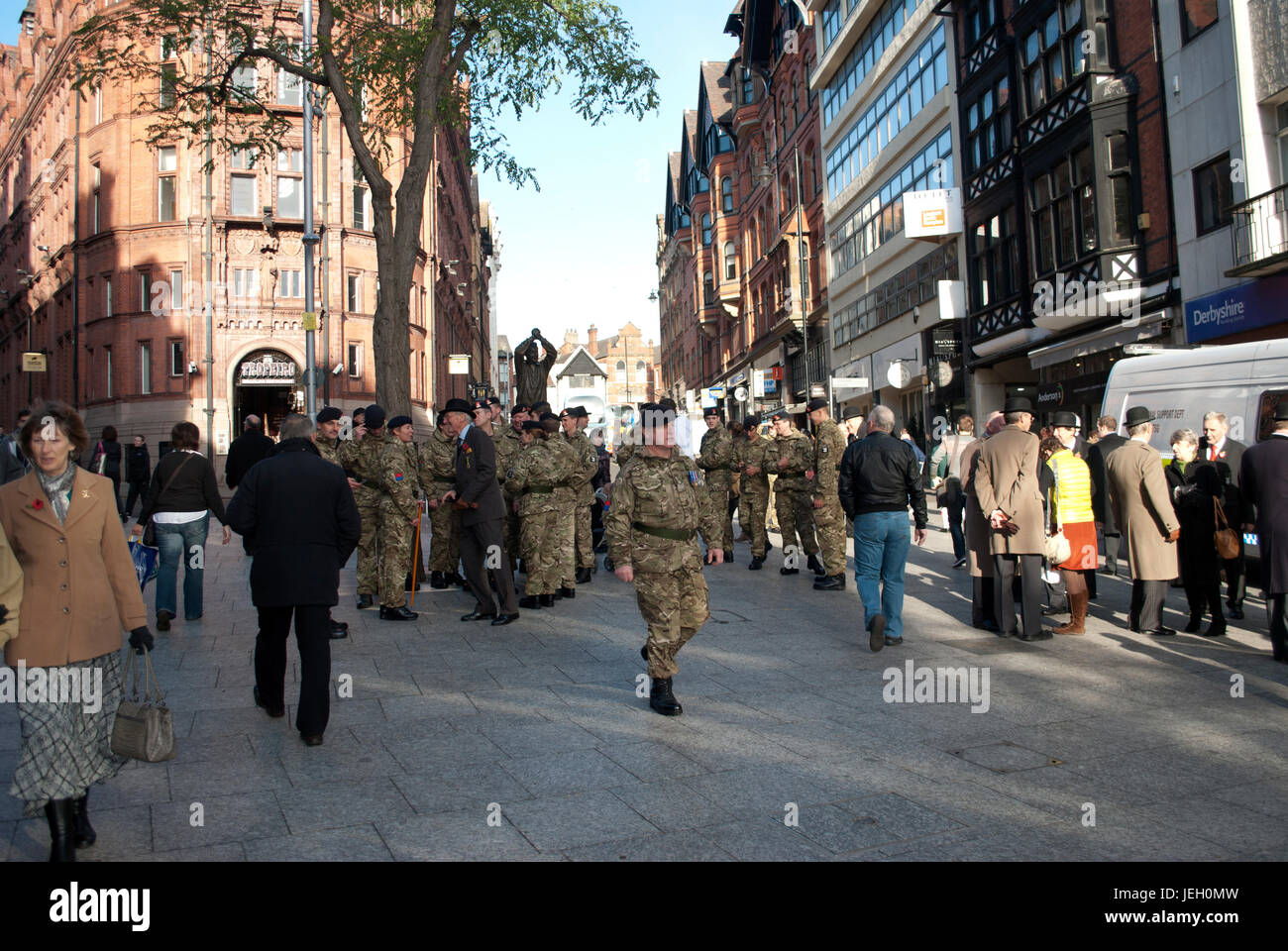 Remembrance Sunday parade in Nottingham Stock Photo - Alamy