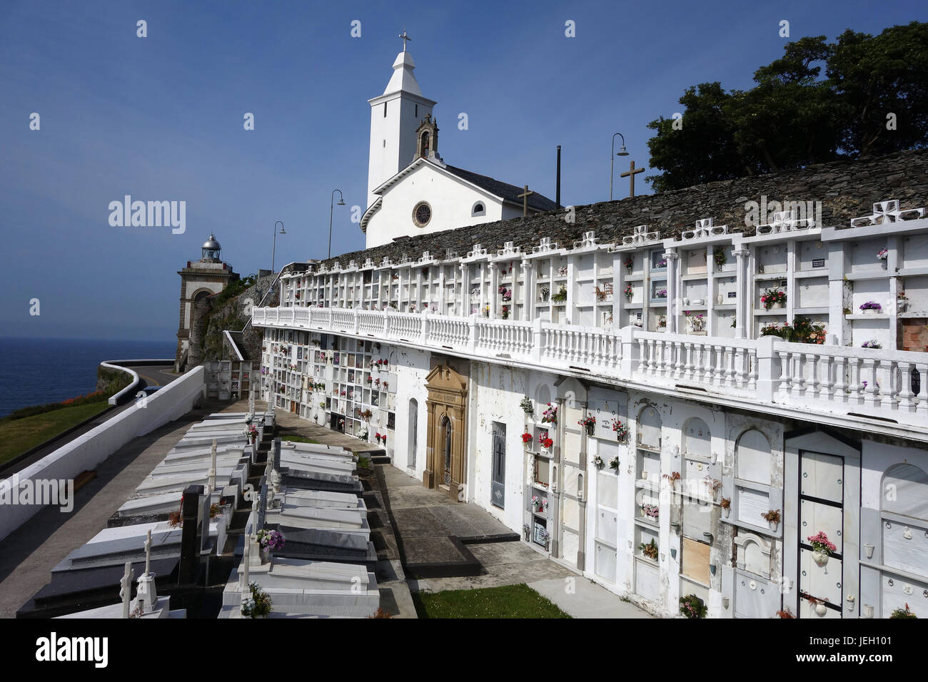 The cemetery at Luarca, Asturias, Spain Stock Photo - Alamy