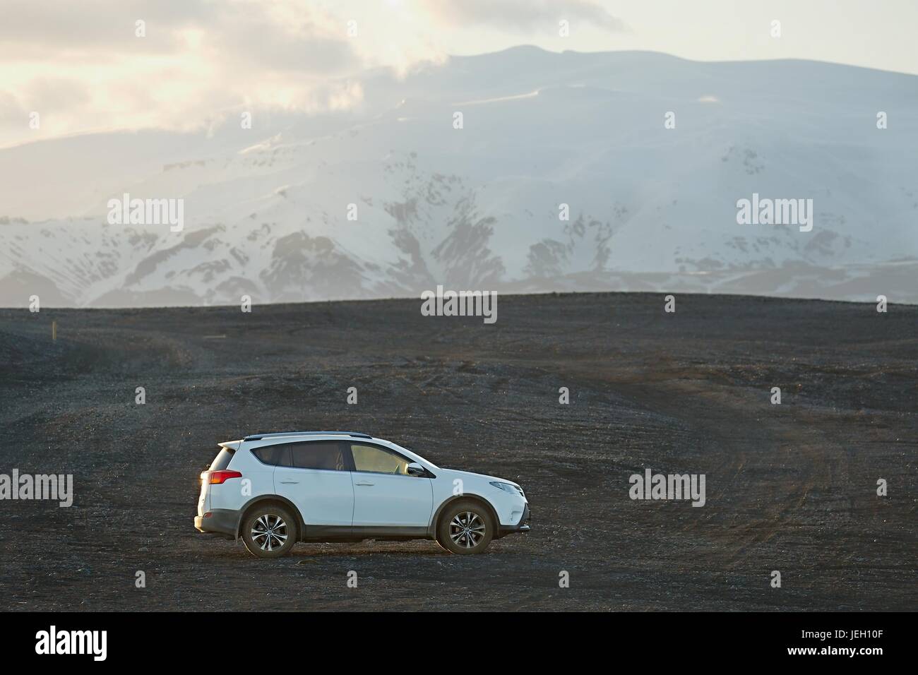 Toyota RAV4 on terrain Stock Photo - Alamy