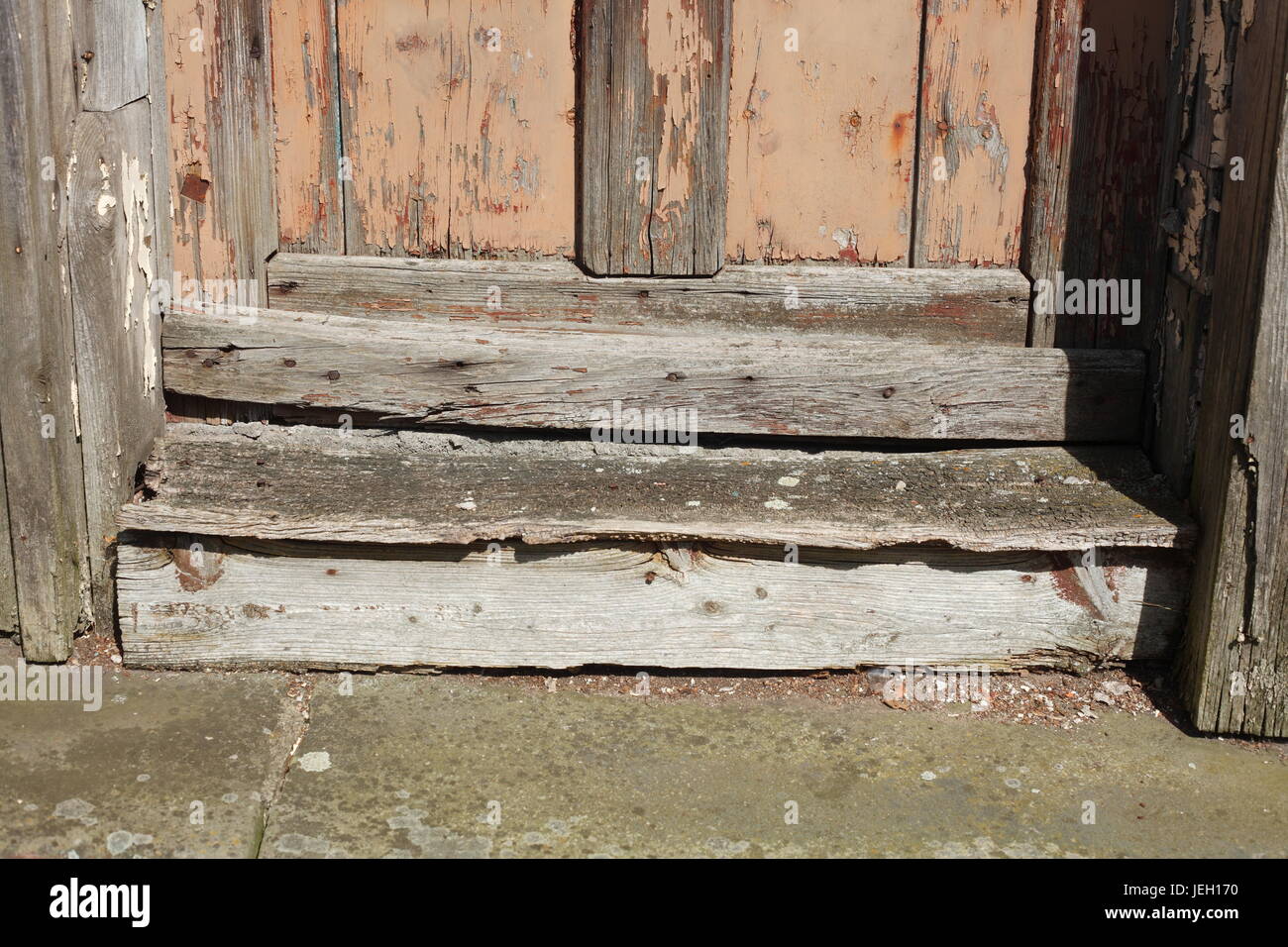 wooden door threshold Stock Photo - Alamy