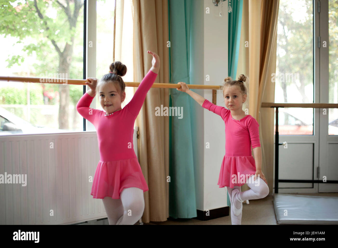 Baby ballerinas in ballet studio Stock Photo - Alamy