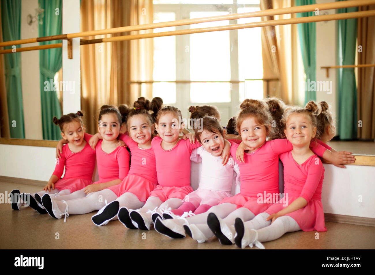 Baby ballerinas in ballet studio Stock Photo - Alamy