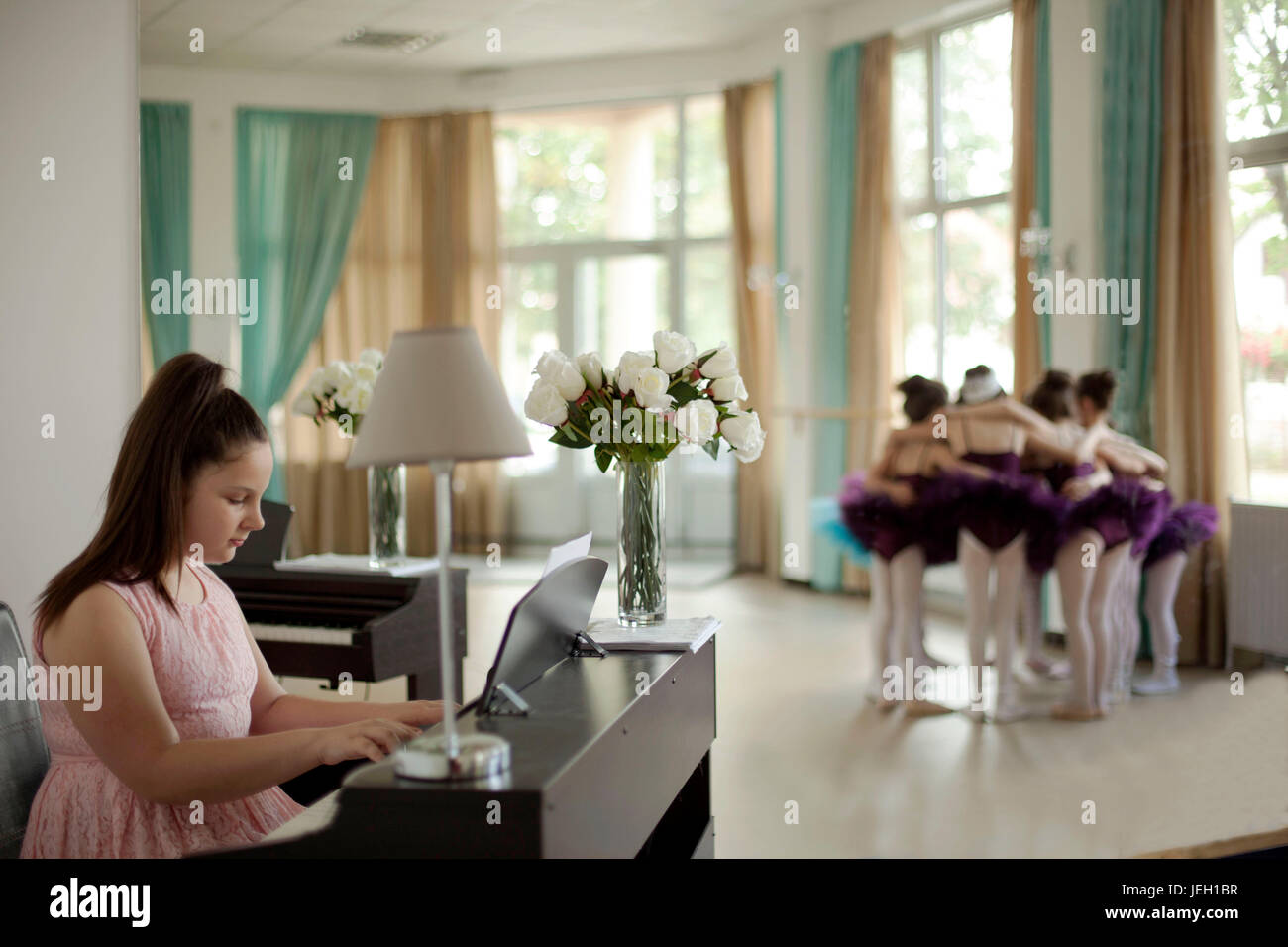 Baby ballerinas in ballet studio Stock Photo - Alamy