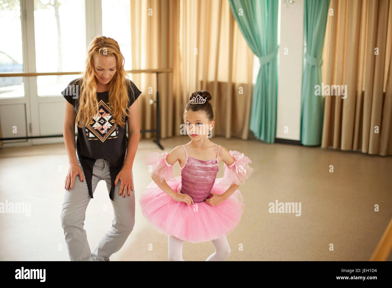 Baby ballerinas in ballet studio Stock Photo - Alamy