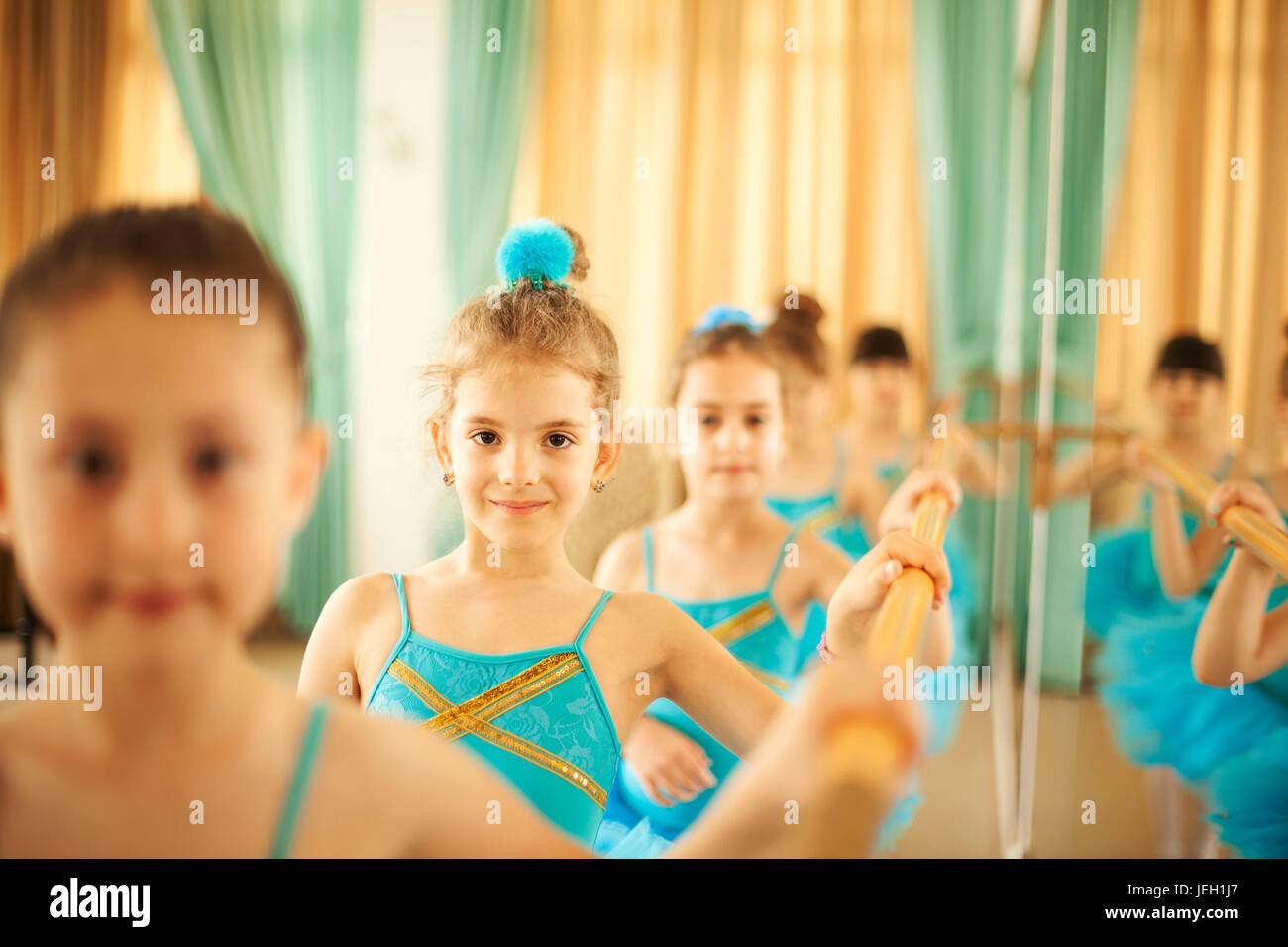 Little ballet dancers in ballet studio Stock Photo - Alamy