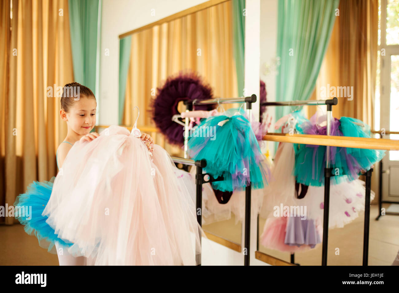 Little ballet dancers in ballet studio Stock Photo - Alamy