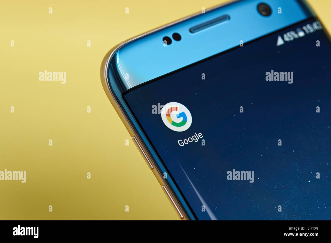 New york, USA - June 23, 2017: Google search application icon on ...