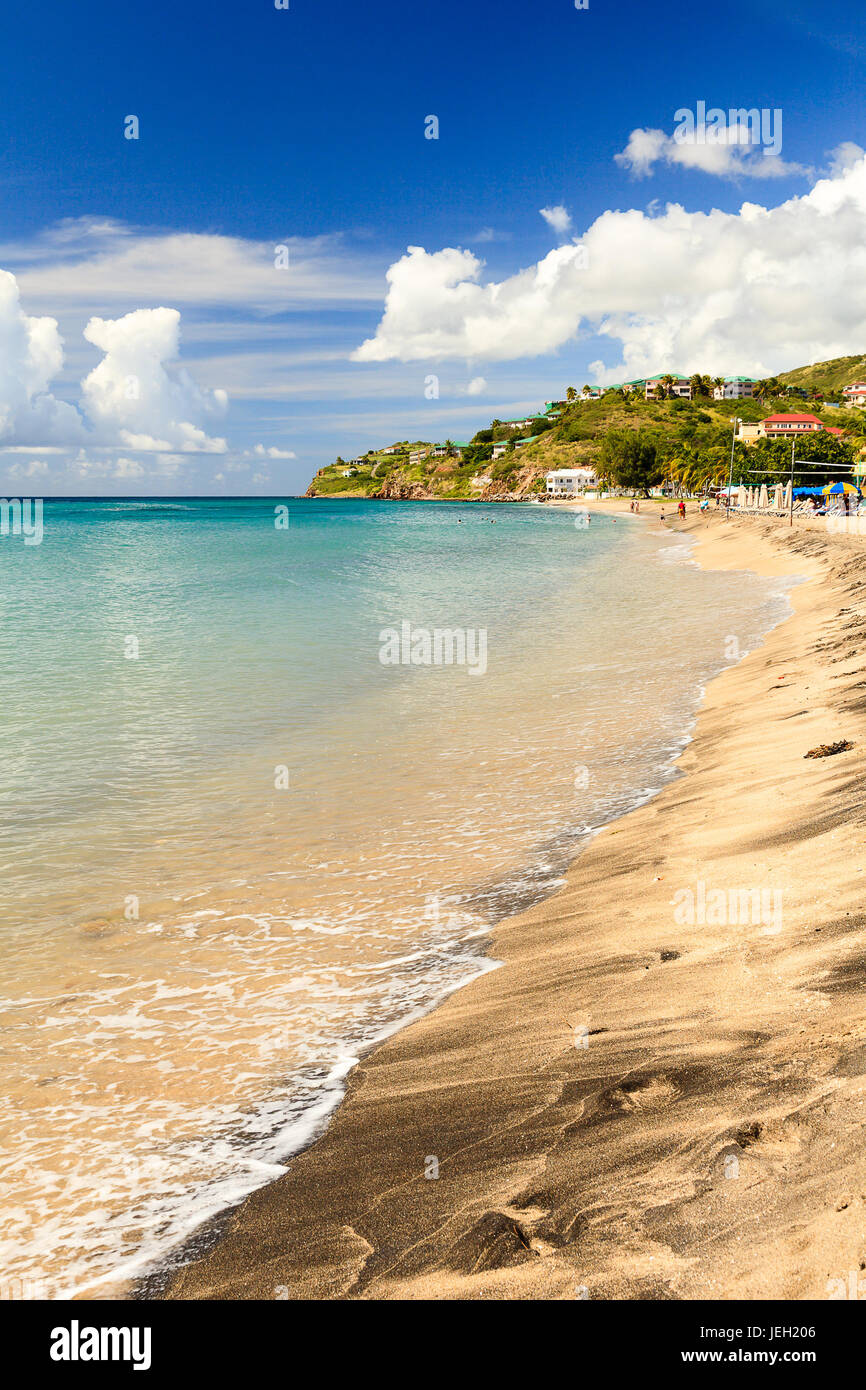 Frigate Bay. The beach is a popular beach on the Caribbean island of St ...