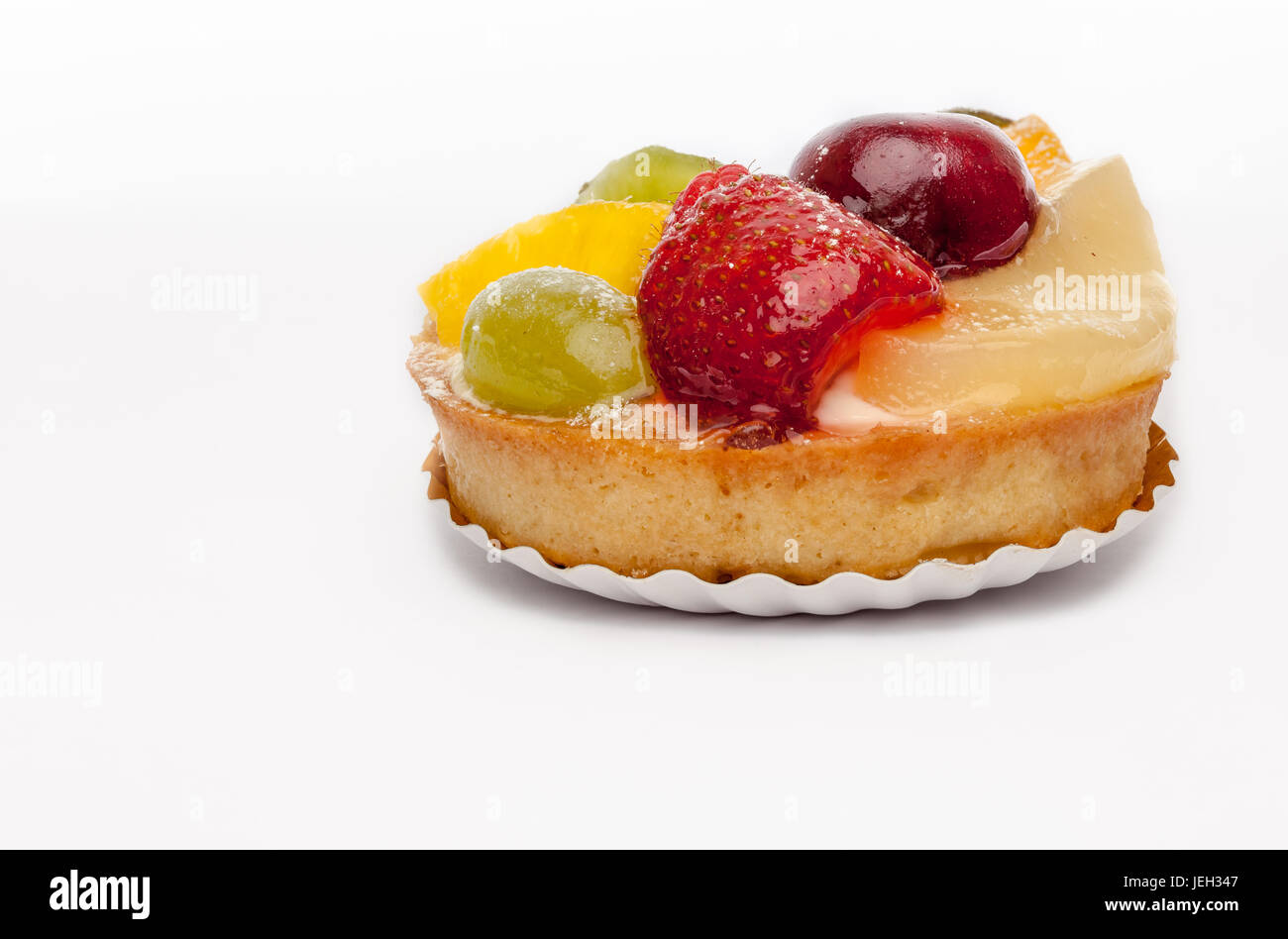 on an plate of delicious fruit tart Stock Photo - Alamy