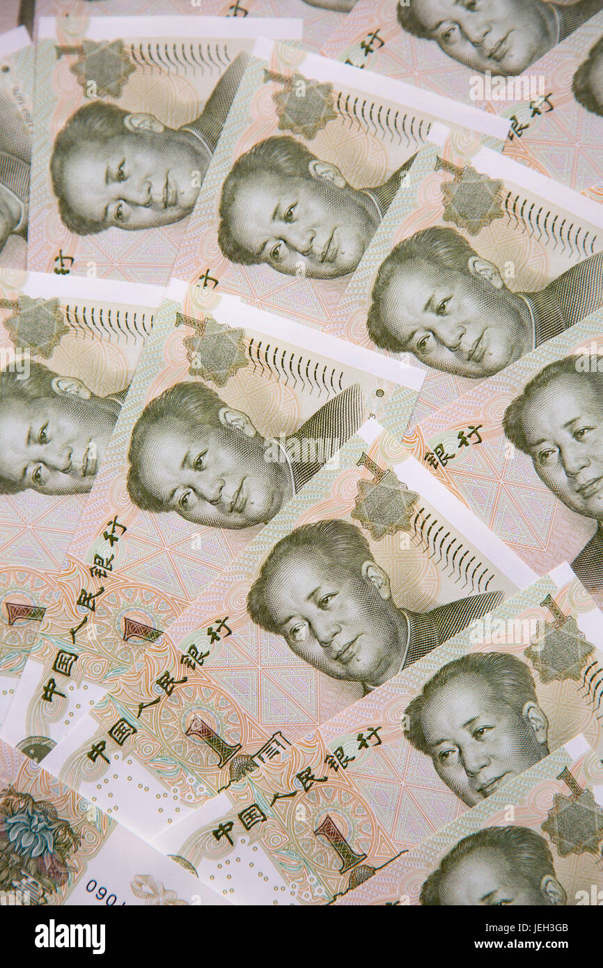 Collection of the chinese banknotes Stock Photo - Alamy