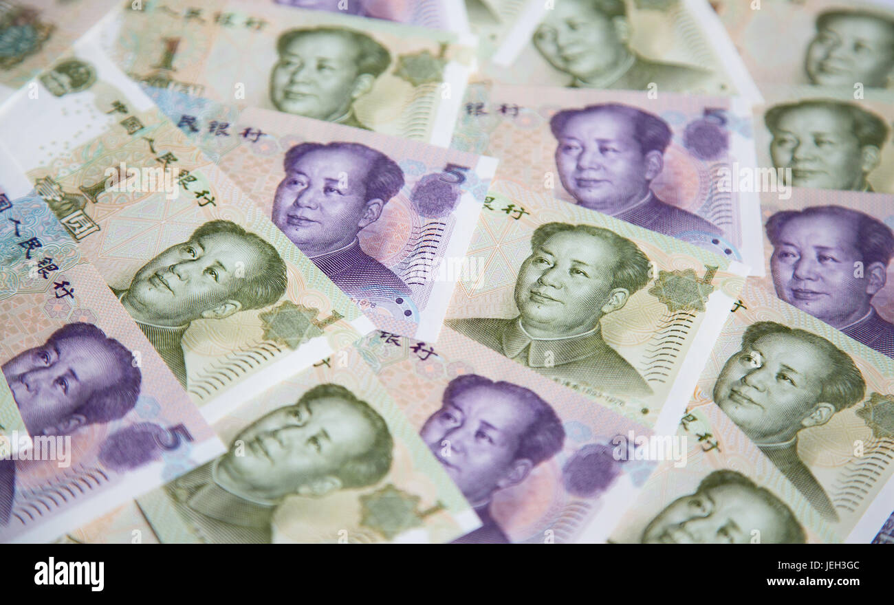 Collection of the chinese banknotes Stock Photo - Alamy
