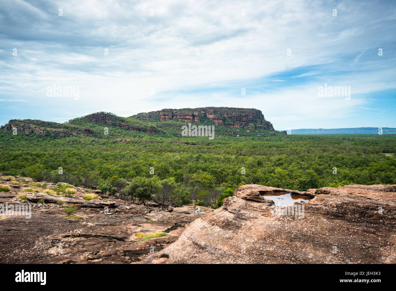 Views from the Nadab lookout, at the sacred Aboriginal site of Ubirr. Kakadu National Park ...