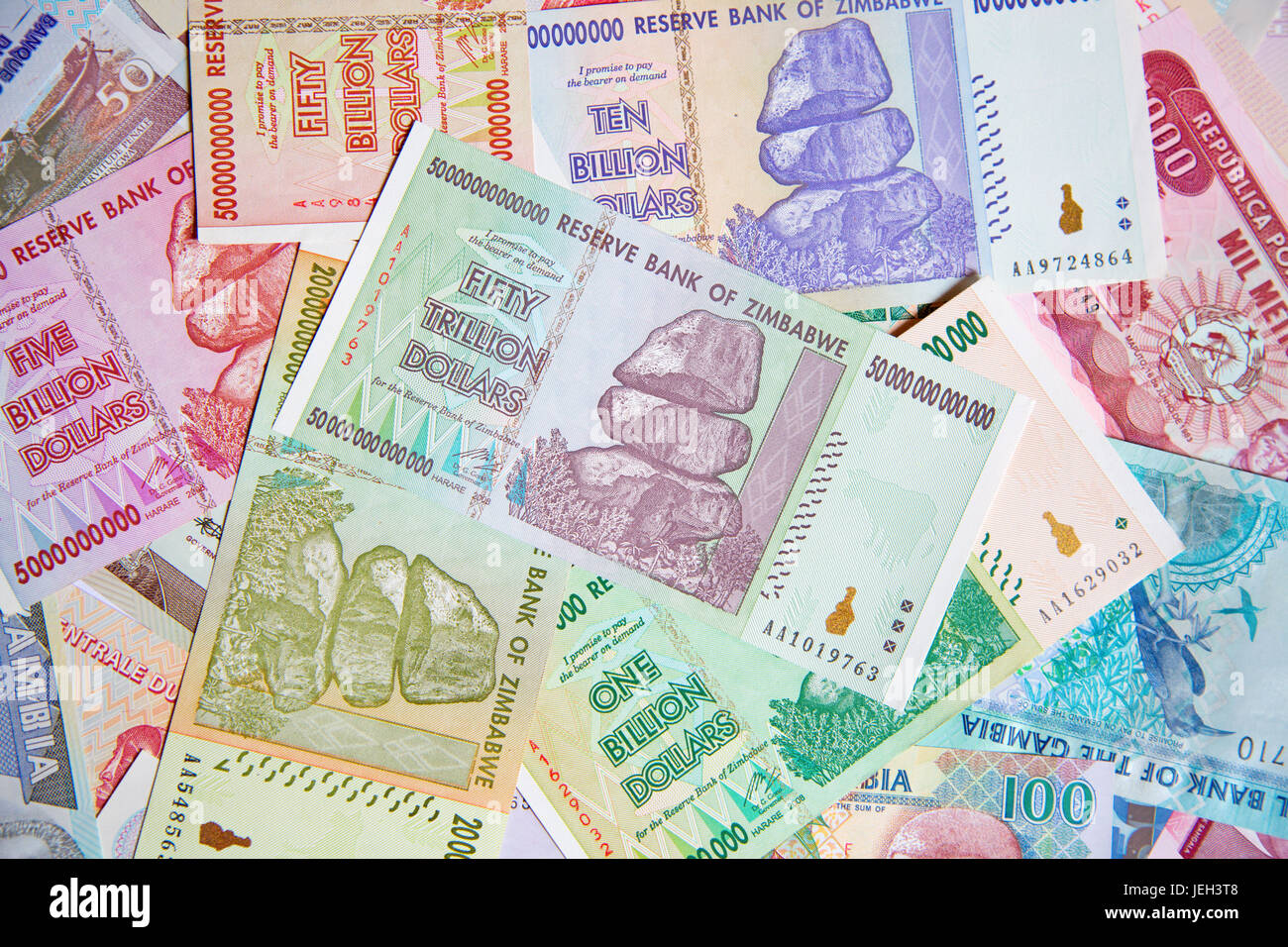 Variety of the African banknotes Stock Photo - Alamy