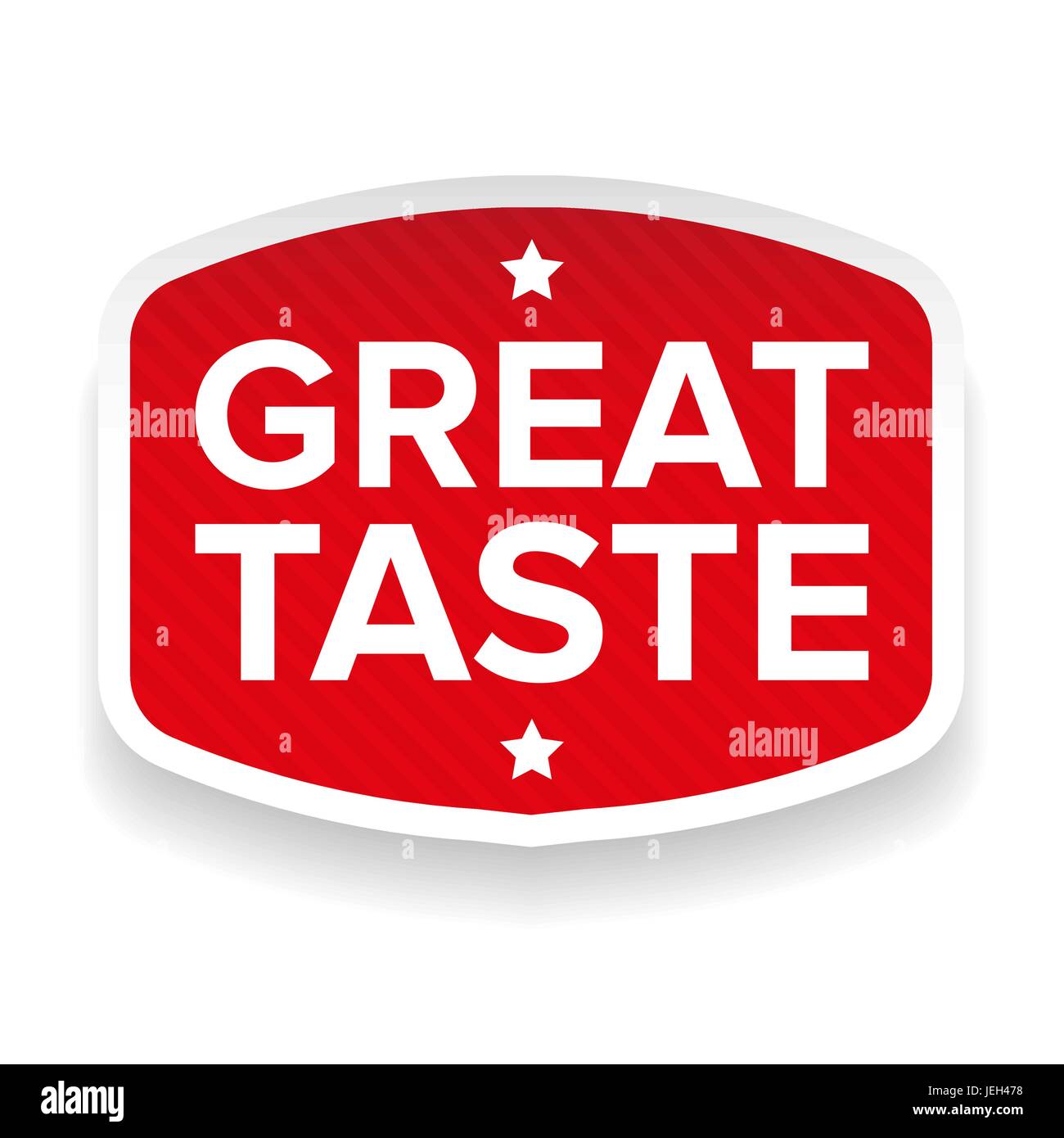 Great Taste sticker vector red Stock Vector Image & Art - Alamy