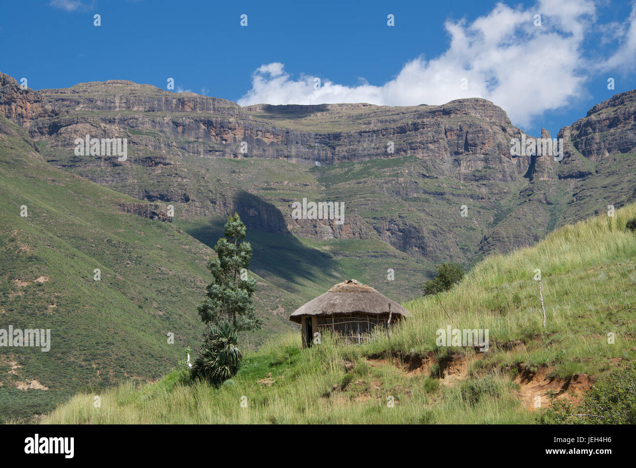Rondavel traditional house in lesotho hi-res stock photography and ...