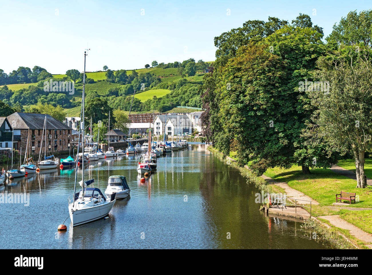 River dart totnes town devon uk england hi-res stock photography and ...