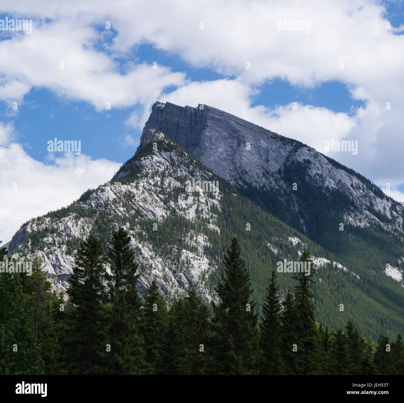 Mount Rundle Banff Alberta Stock Photo - Alamy