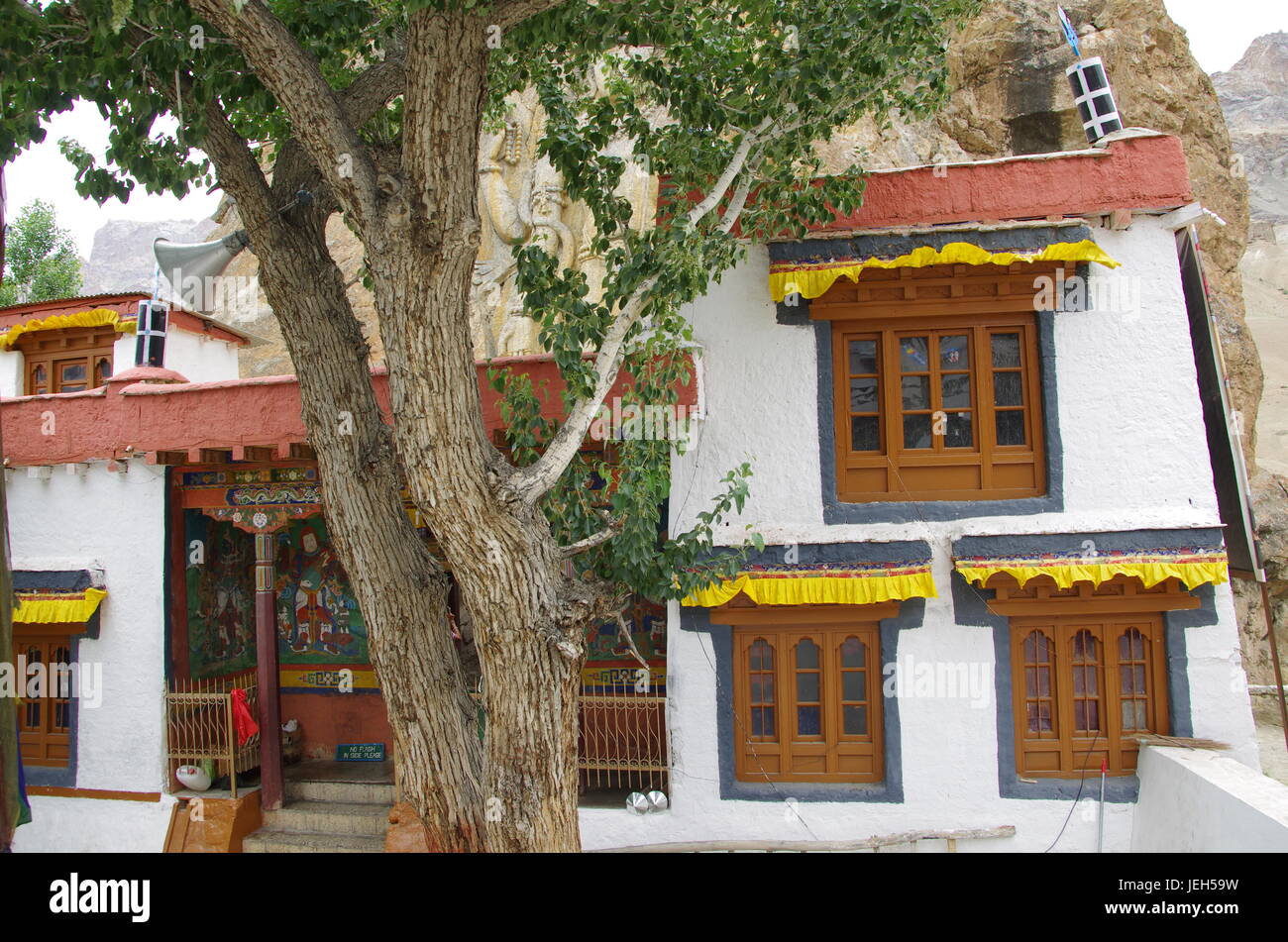 The Mulbekh monastery in Ladakh, India Stock Photo - Alamy