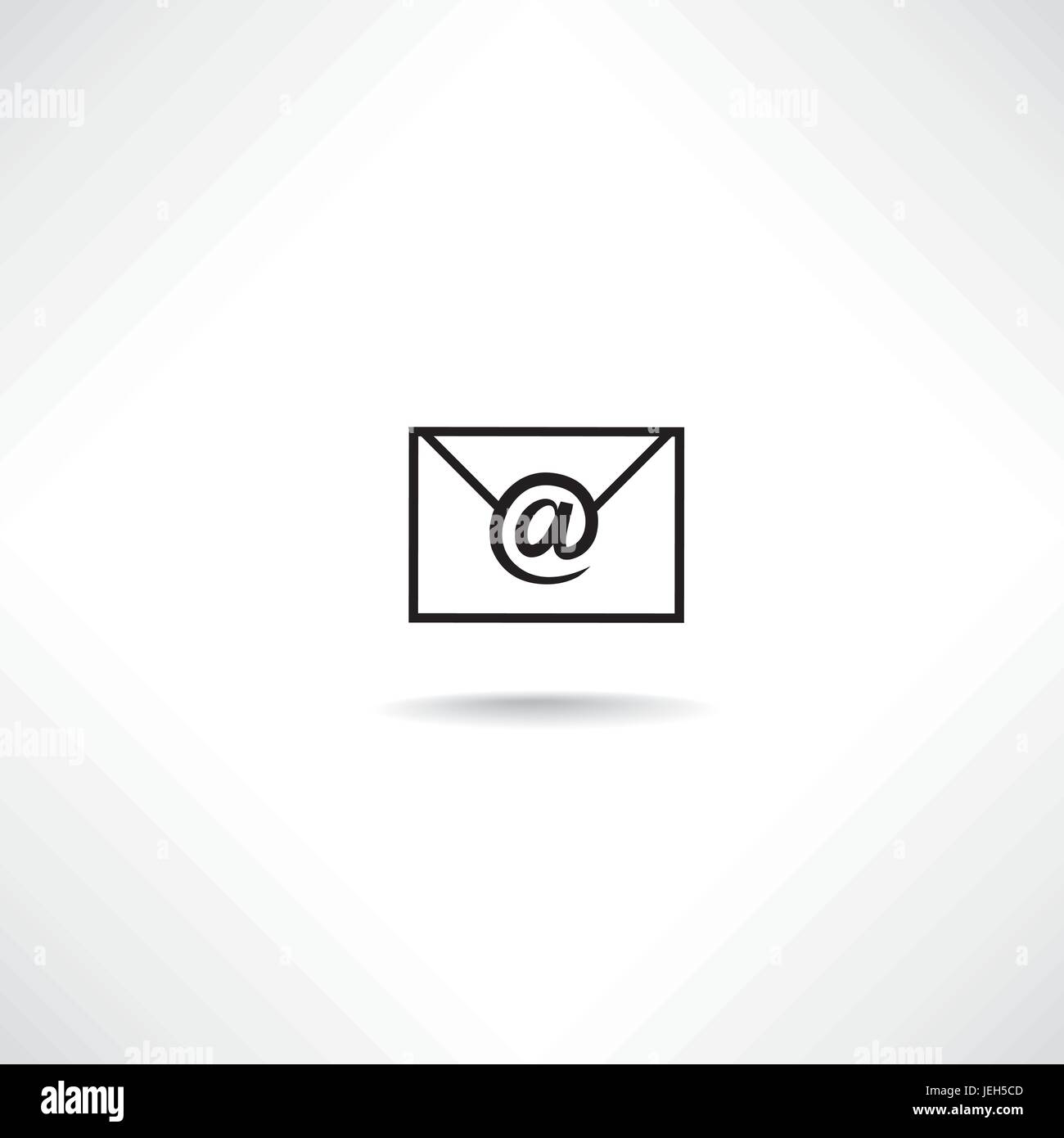Mail sign. E-mail icon. Email letter symbol isolated with shadow Stock ...