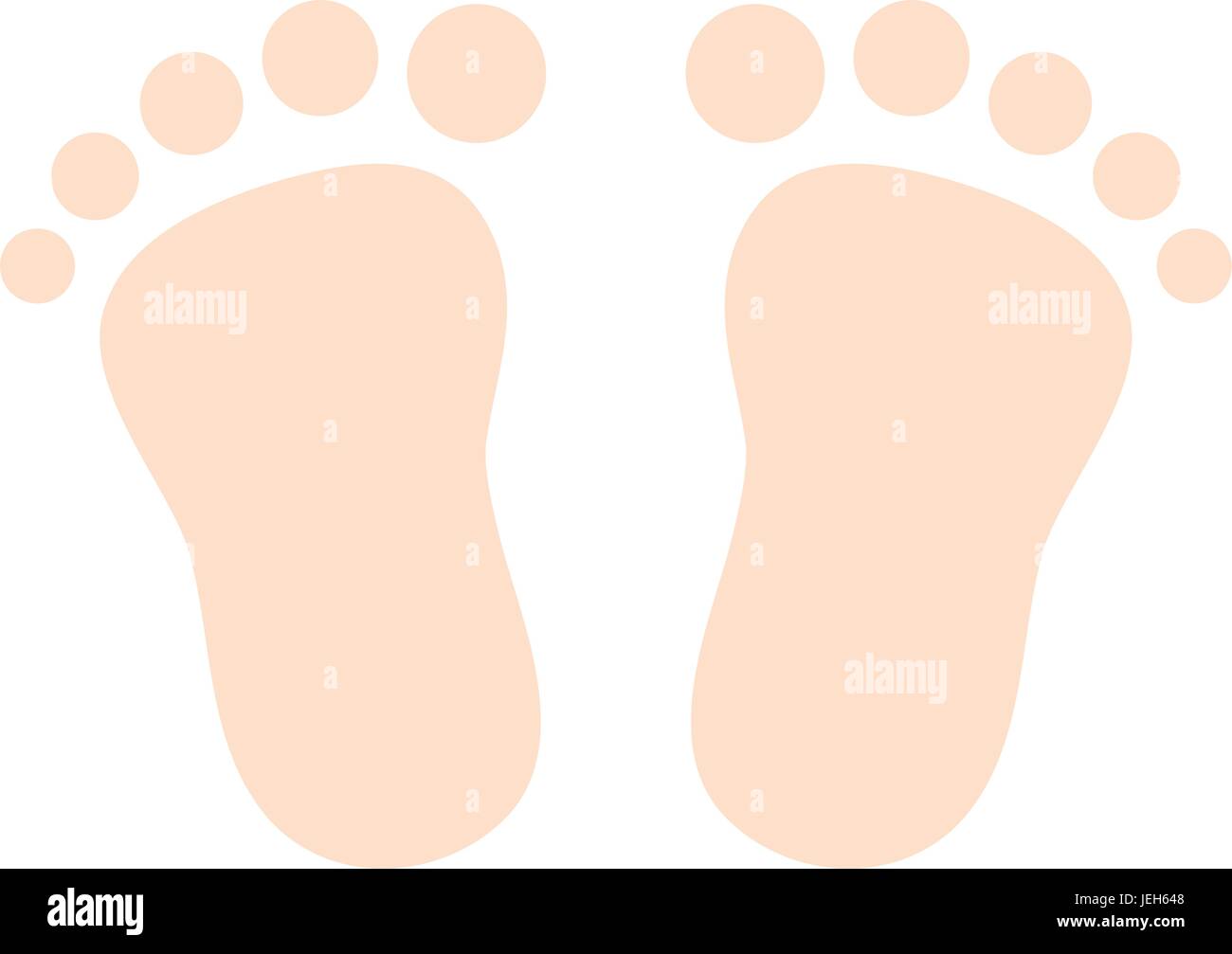 beauty baby footprint design icon Stock Vector Image & Art - Alamy