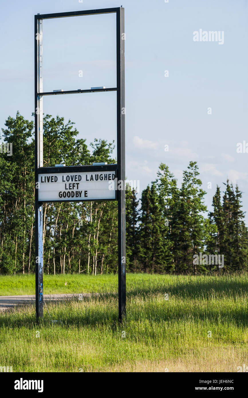 Sign alberta hi-res stock photography and images - Alamy