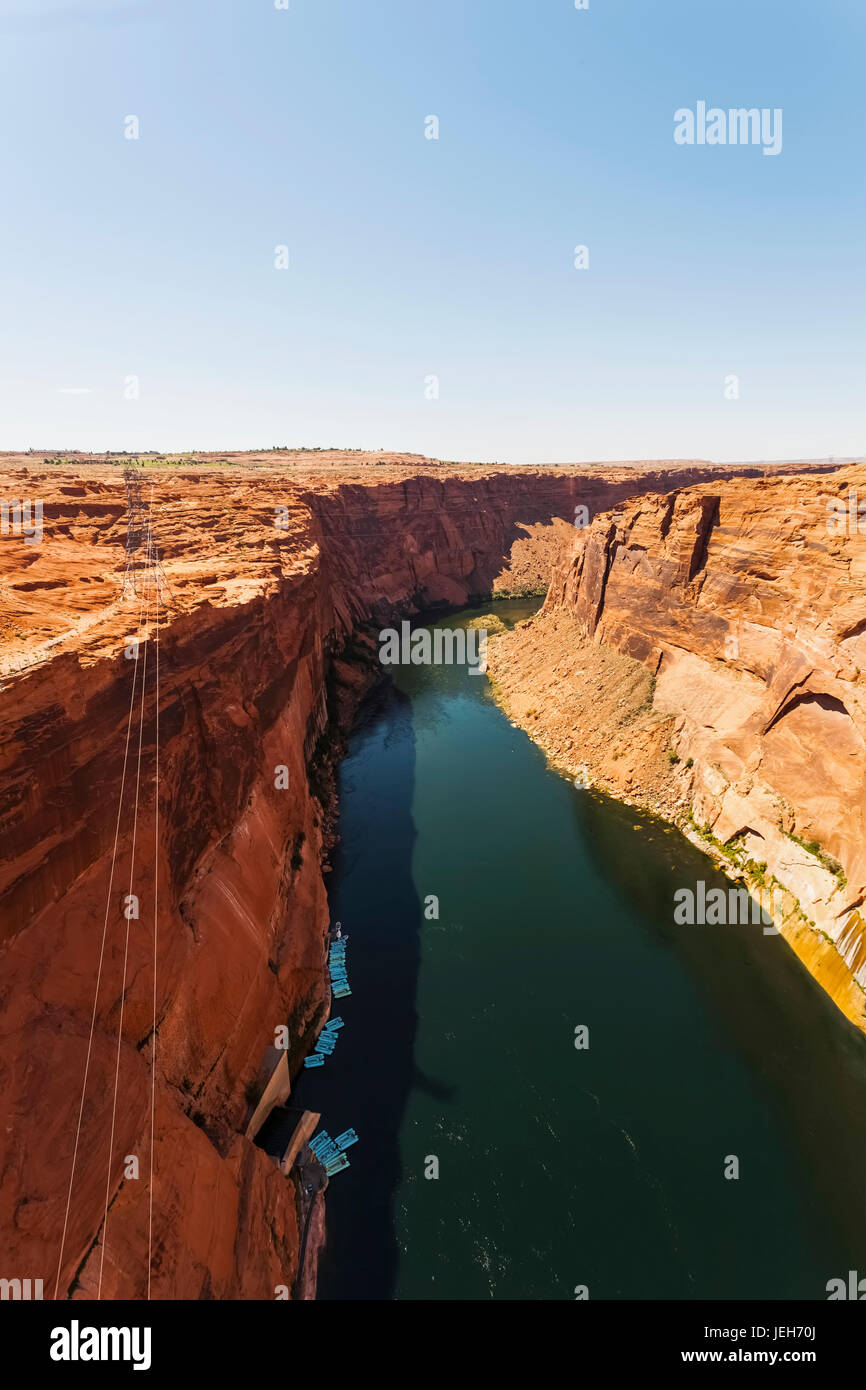 Cliffs along the Colorado River; Arizona, United States of America ...