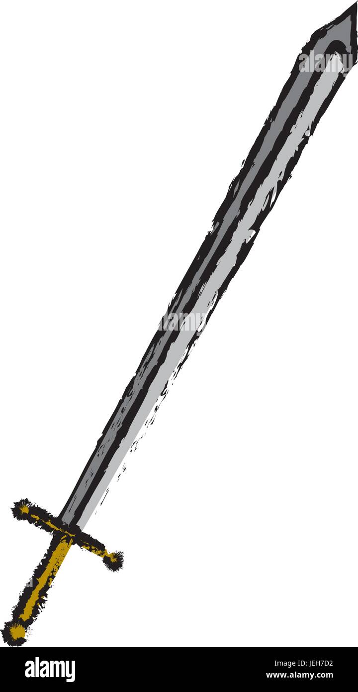 cartoon sword weapon comic accessory Stock Vector Image & Art - Alamy