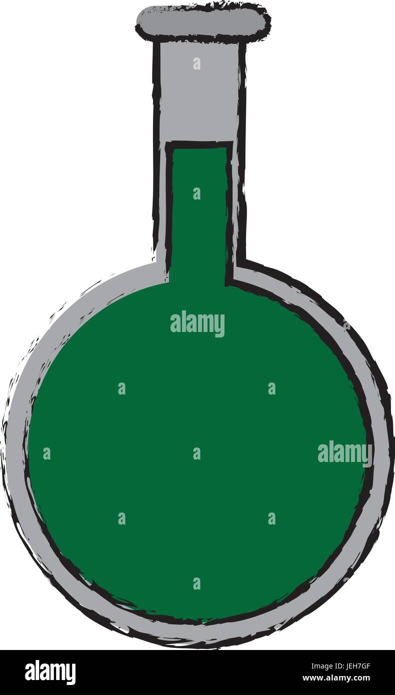 round chemical flask laboratory glassware Stock Vector Image & Art - Alamy