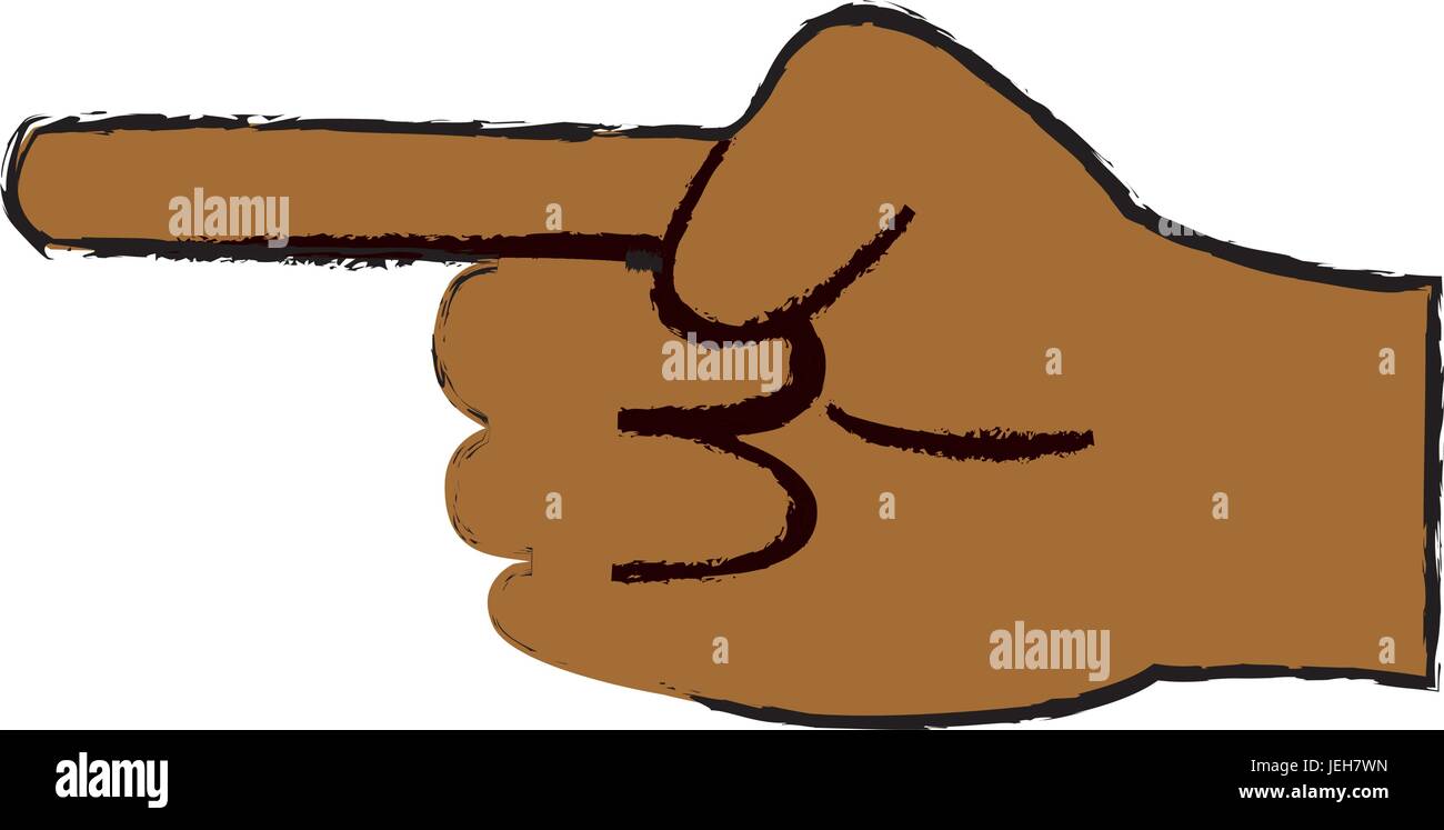cartoon man hand pointing gesture Stock Vector Image & Art - Alamy