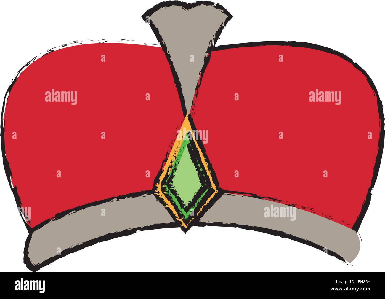 cartoon hat with jewelry king icon Stock Vector Image & Art - Alamy