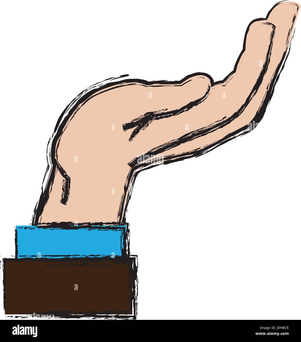 hand business man receiving gesture Stock Vector Image & Art - Alamy