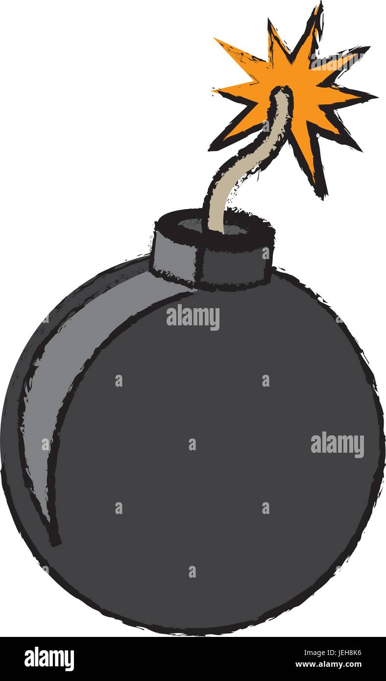 bomb comic fire danger icon Stock Vector Image & Art - Alamy
