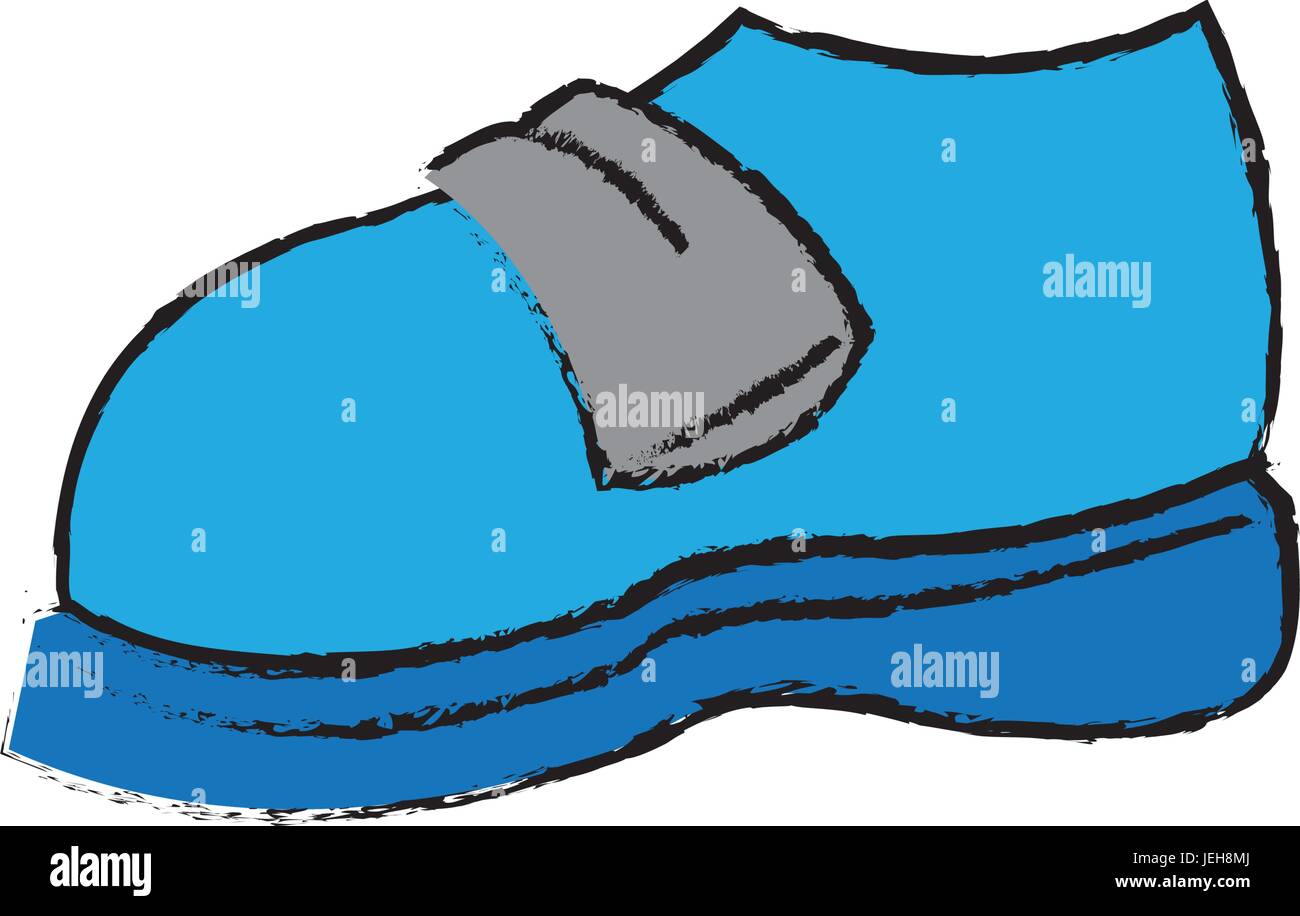 cartoon blue sneaker sport shoe Stock Vector Image & Art - Alamy