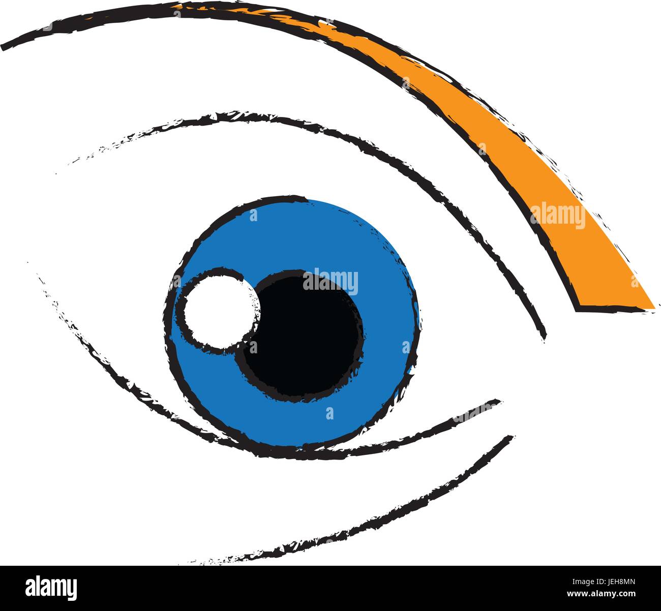 cute cartoon eye look emoticon icon Stock Vector Image & Art - Alamy