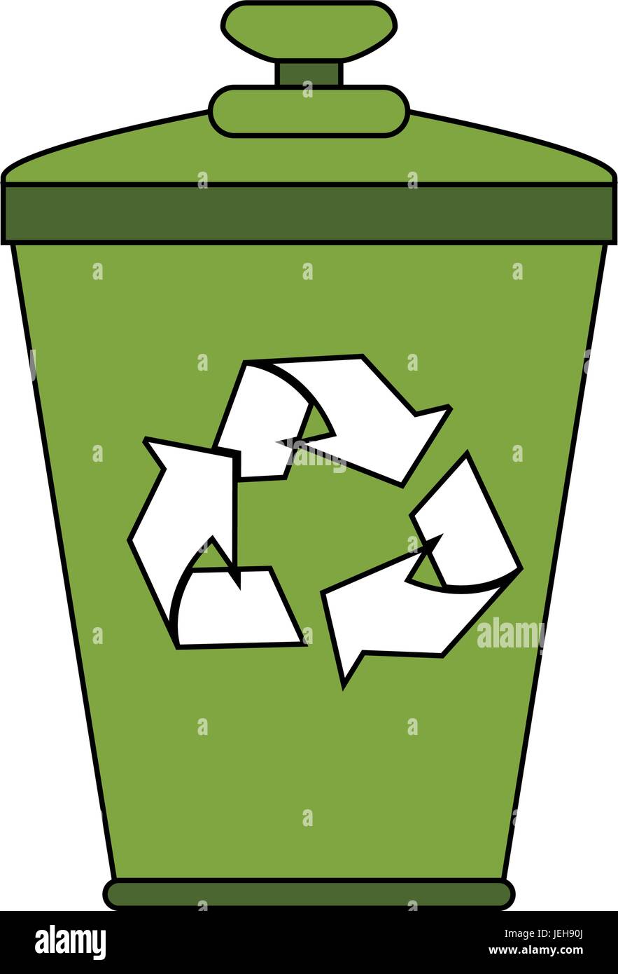 Recycle can vector illustration Stock Vector Image & Art - Alamy