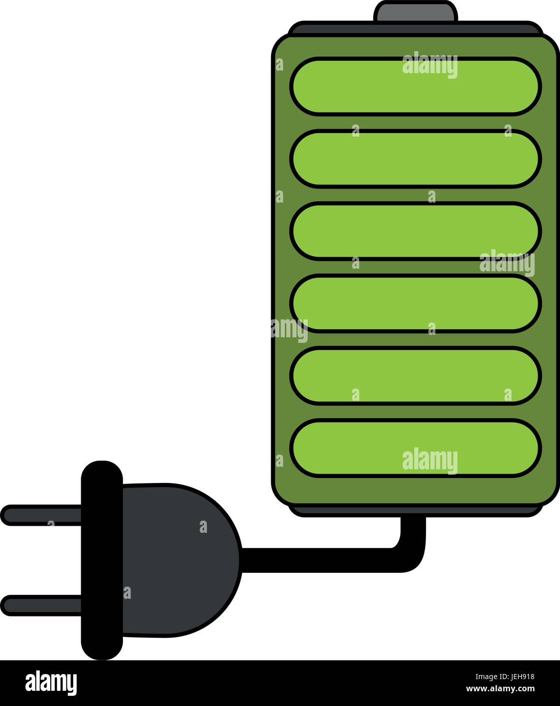 Battery and plug vector illustration Stock Vector Image & Art - Alamy