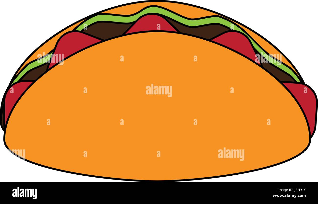 Guacamole taco Stock Vector Images - Alamy