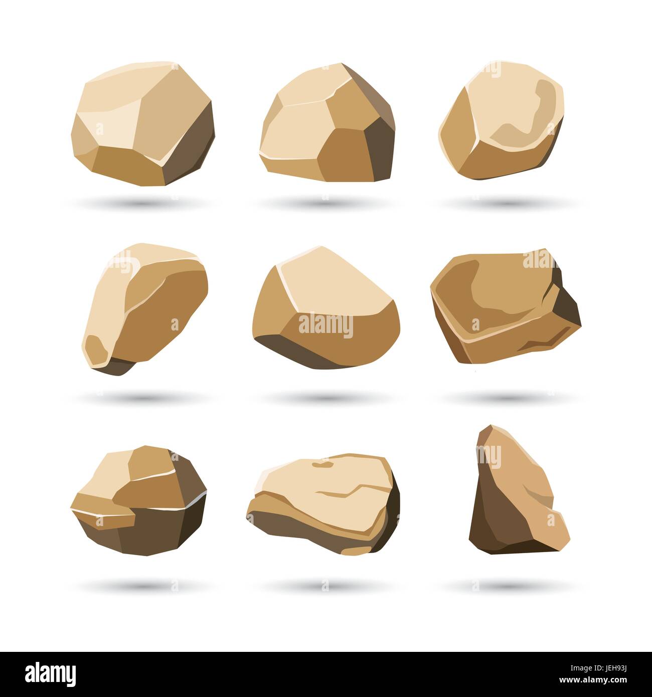 Rock broken Stock Vector Images - Alamy
