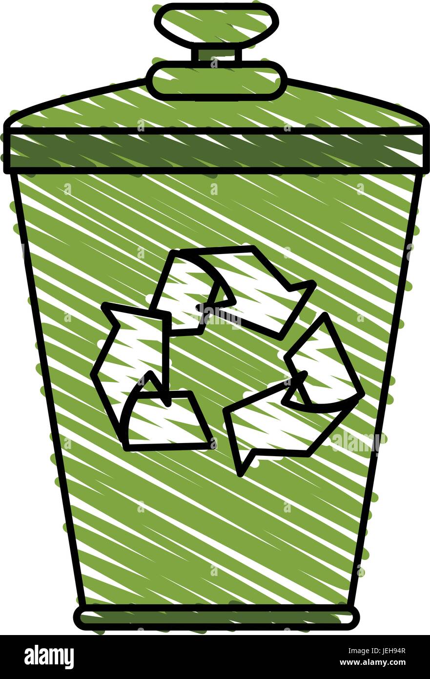 recycle can vector illustration Stock Vector Image & Art - Alamy