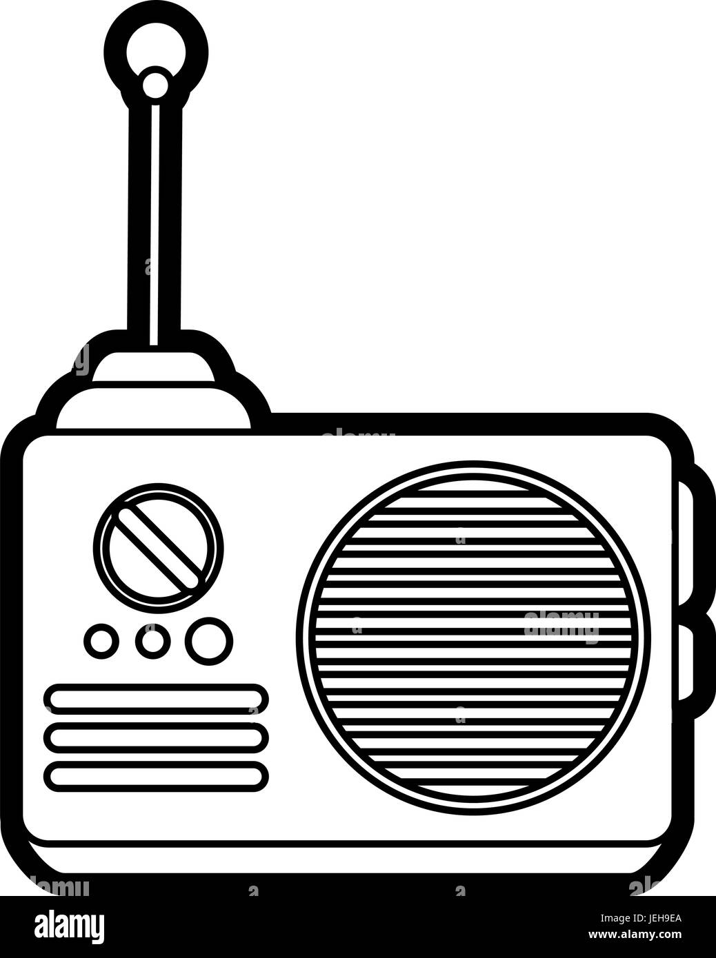 radio vector illustration Stock Vector Image & Art - Alamy