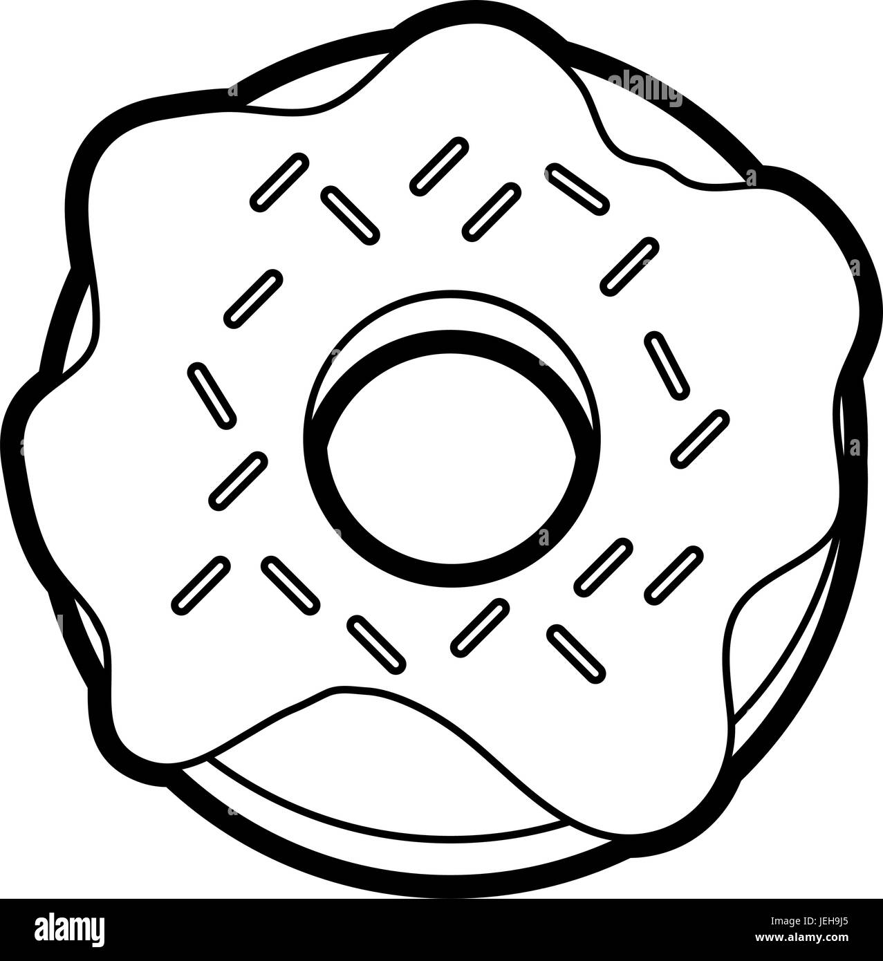 Doughnut donut shop Black and White Stock Photos & Images - Alamy
