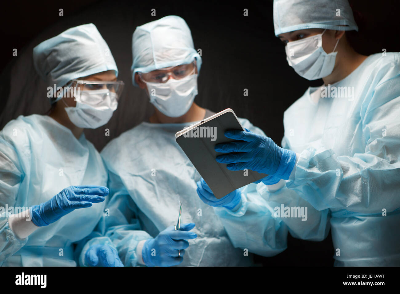 Photo of doctors with tablet Stock Photo - Alamy