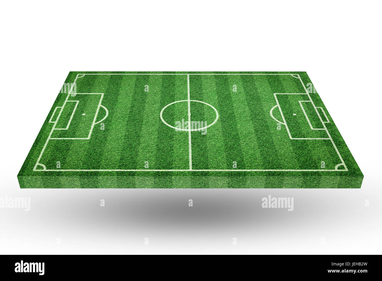 perspective view of soccer field, football field Stock Photo - Alamy