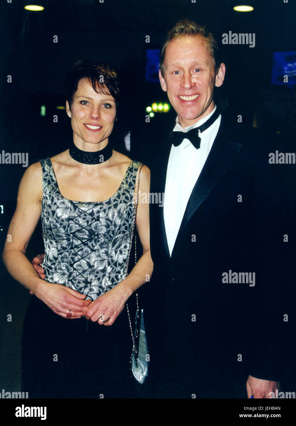 GUNDE SVAN Swedish Cross country skier with wife Marie at the Swedish ...