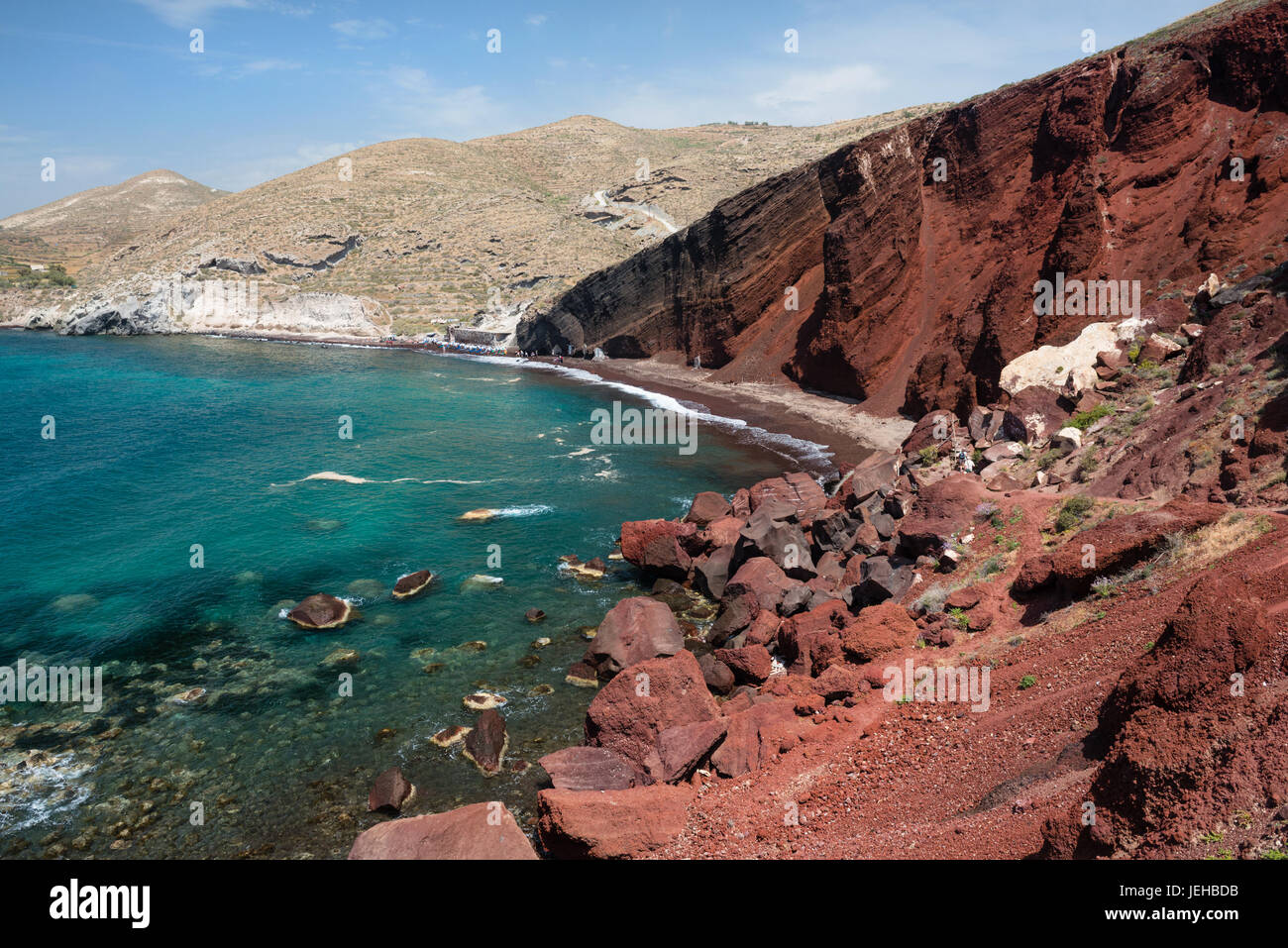 Santorini volcano tour hi-res stock photography and images - Alamy
