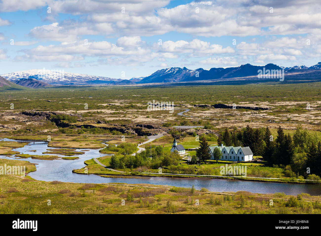 Thingvellir is the site of the original Icelandic government assembly ...