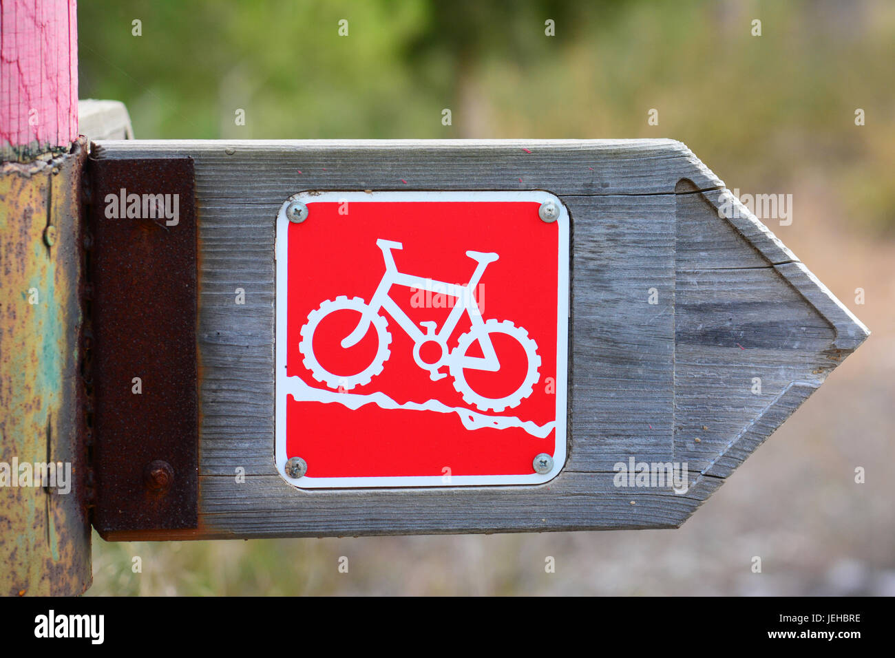 Mountain Biking Sign